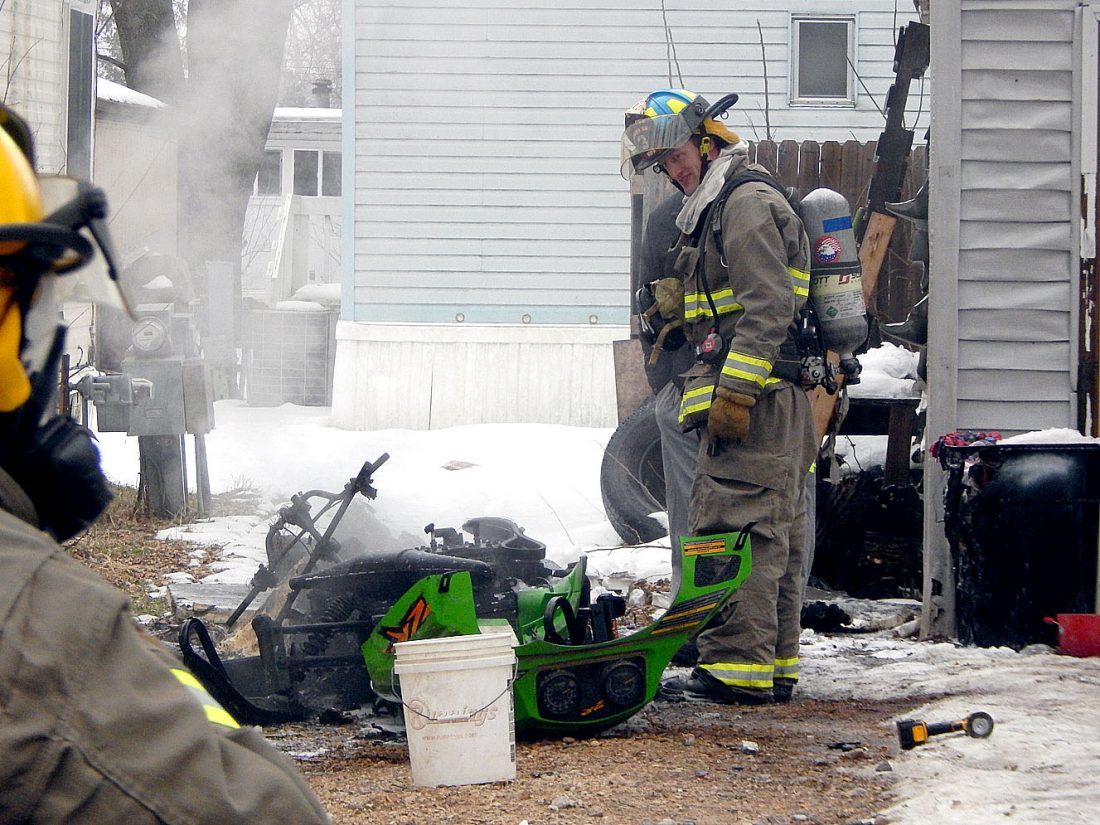 Firefighters extinguish snowmobile that backfires, explodes | News ...